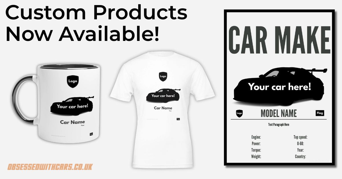 Custom Products featuring your own car | Obsessed With Cars