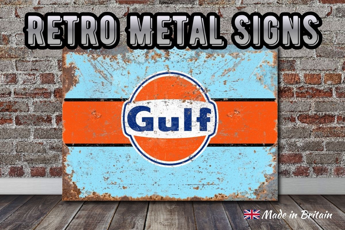 Retro Metal Signs | Vintage Wall Signs | Obsessed With Cars