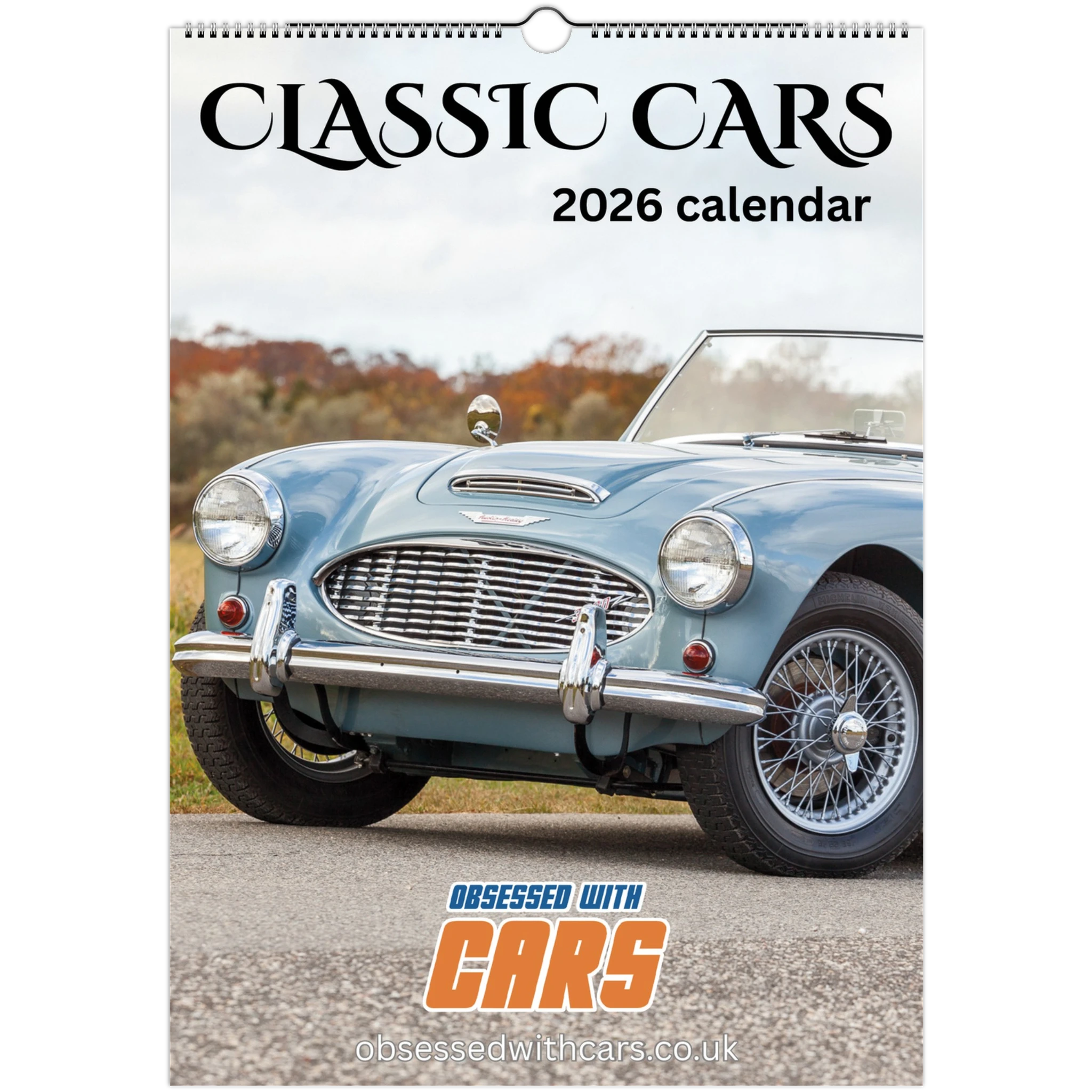 Classic Cars Calendar 2026 | A3 | Car Calendars - Obsessed With Cars