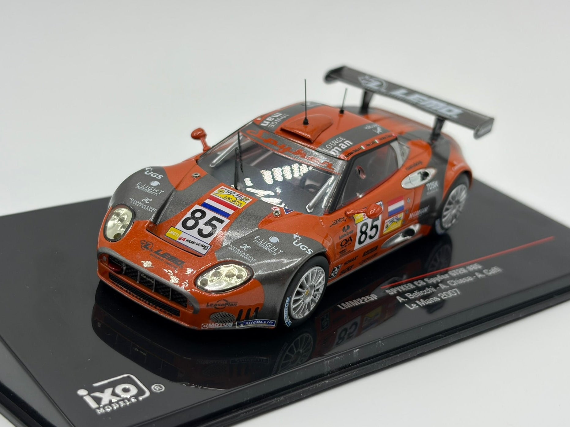 1/43 2007 Spyker C8 Spyder GT-2-R - Belicchi / Chiesa / Caffi - IXO ...