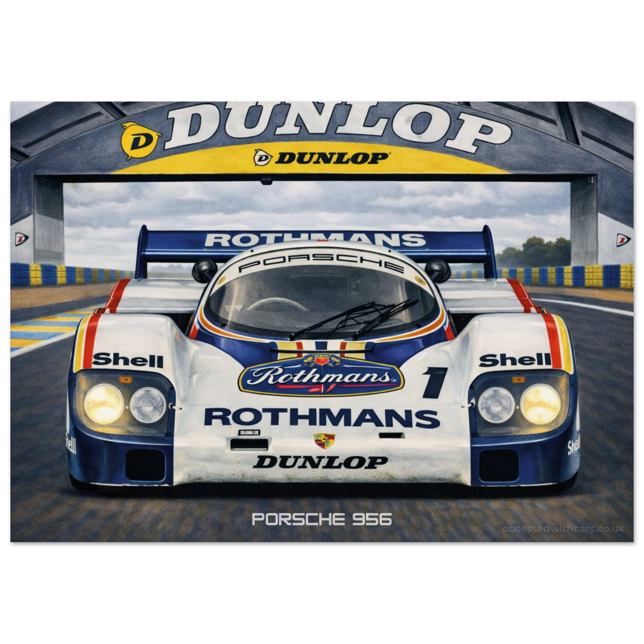 Rothmans Porsche 956 Poster - Le Mans Legends Collection - Obsessed ...